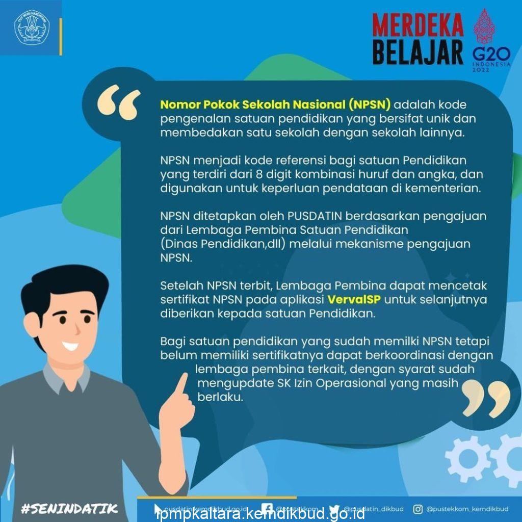 Cara Mendapatkan Sertifikat NPSN