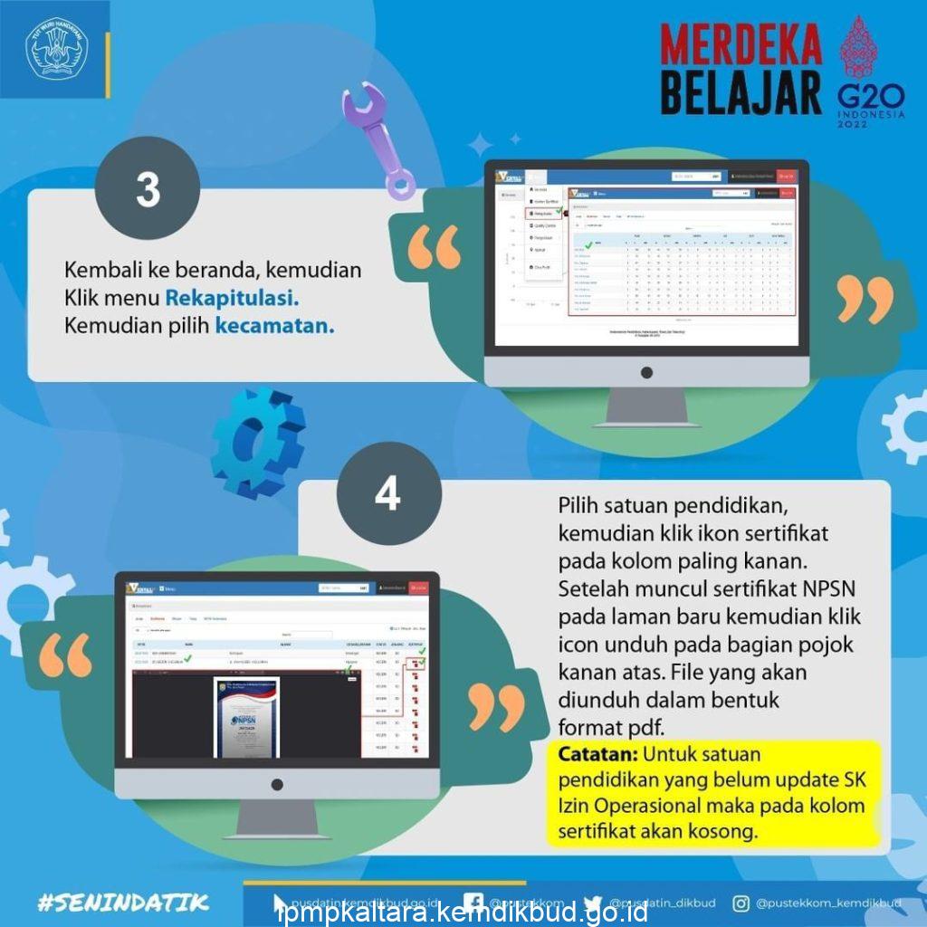 Cara Mendapatkan Sertifikat NPSN